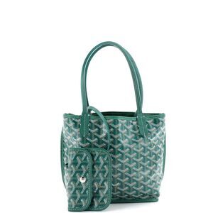 Goyard | Bags | Goyard Anjou Reversible Tote Coated Canvas Mini Green ...